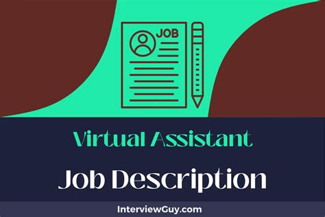 Image result for Virtual Assistant Job Description