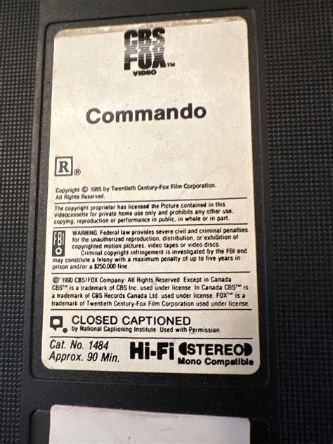 Image result for Closing VHS Commando