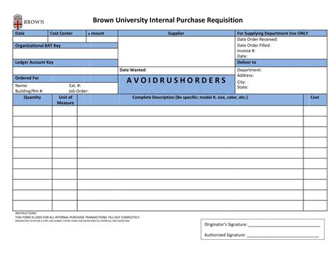 Image result for Standard Requisition Form