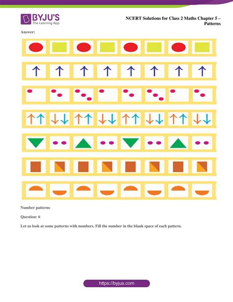Image result for Class 2 Maths Chapter Five Patterns