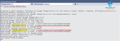 Image result for Visual Studio Package Manager Console