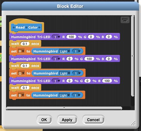 Image result for Color Sensor Program Example