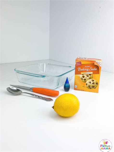 Lemon Volcano Science Experiment for Kids - Fun with Mama