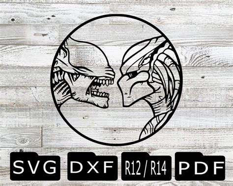 Image result for Alien vs Predator SVG