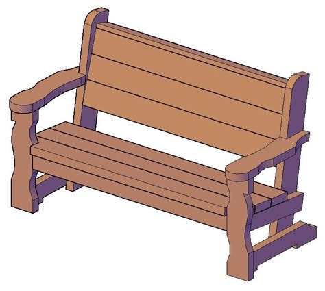 Rustic Wood Bench with Back for Garden Seating | Forever Redwood