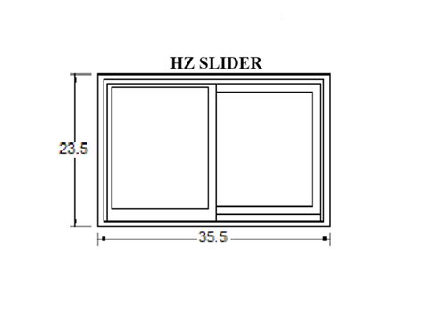 Image result for Horizontal Slider Window Cross Section