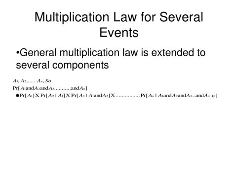 Image result for Multiplication of N Events