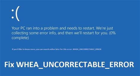 Image result for Whea Uncorrectable Error Fix