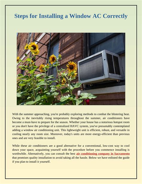 Image result for Installing Window AC Unit