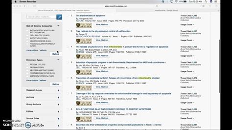 Image result for Web of Science database.Download