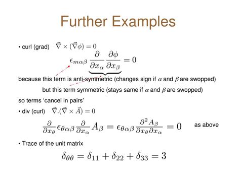 Image result for Continuum Summation Convention Examples