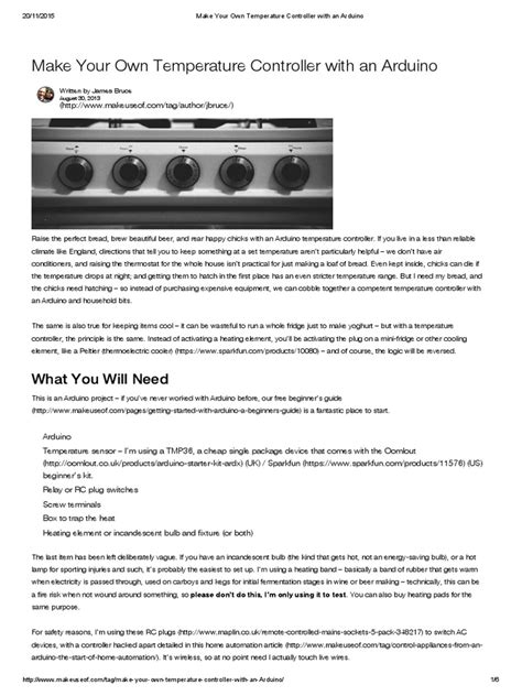 Image result for Arduino Simple Temperature Controller