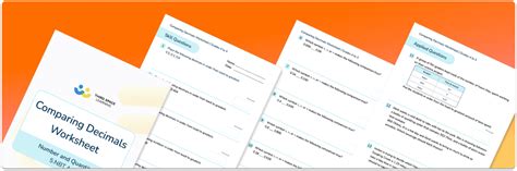 Image result for Comparing Decimals Worksheet Printable