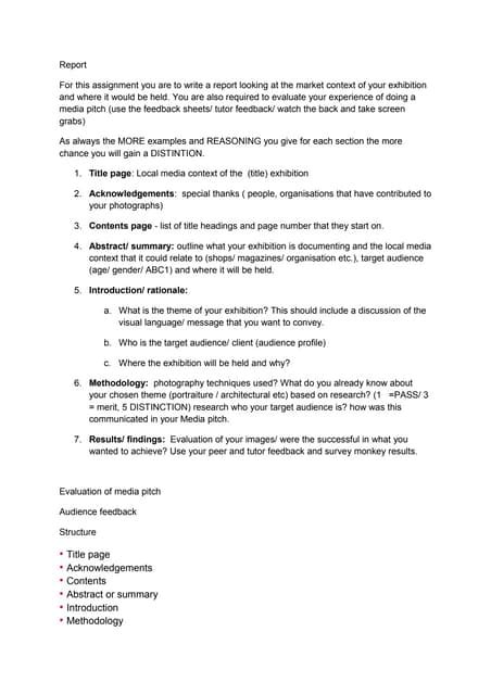 Image result for Report Layout for Applied Science BTEC