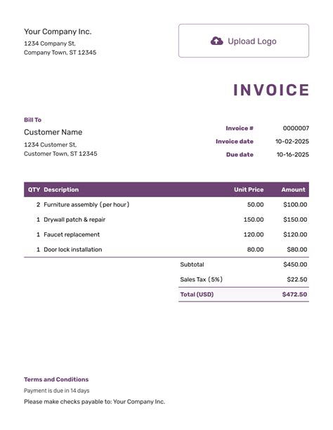 Image result for Contract for Service Invoice