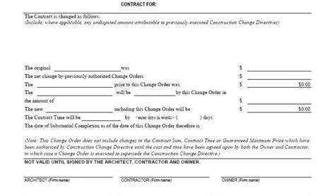 Image result for Change Order Process Chart AIA