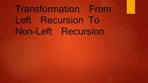 Image result for Left Recursion CD