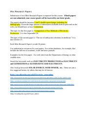 Image result for Mini-Research