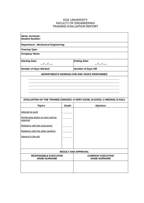 Image result for Training Class Evaluation Form Sample