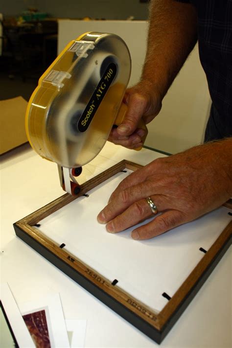 Image result for Applying Paper to Back of Picture Frame