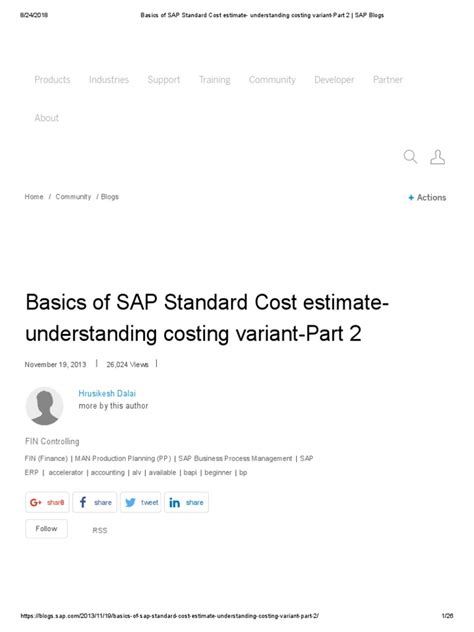 Image result for SAP Procurement Cost Estimate Template Example