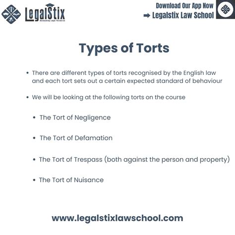 Image result for Main Torts Examples