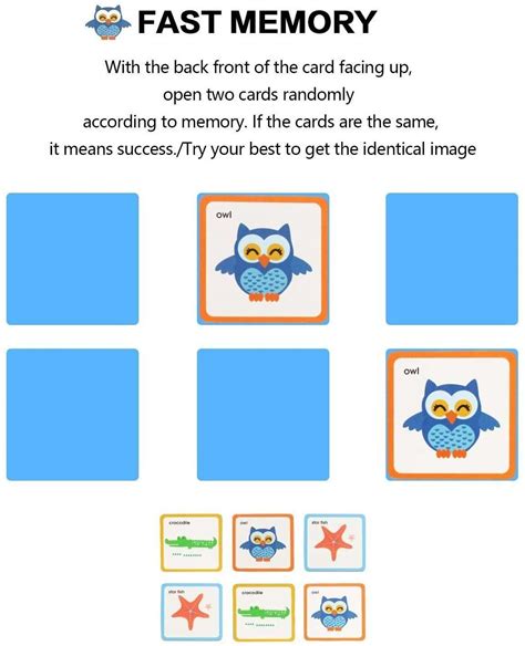 Image result for Large Memory Matching Cards