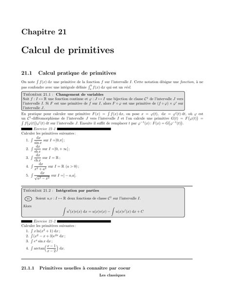 Image result for Comment Calculer Des Primitives