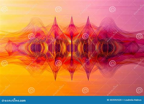 Abstract Art of a Sound Wave Stock Photo - Image of decoration ...
