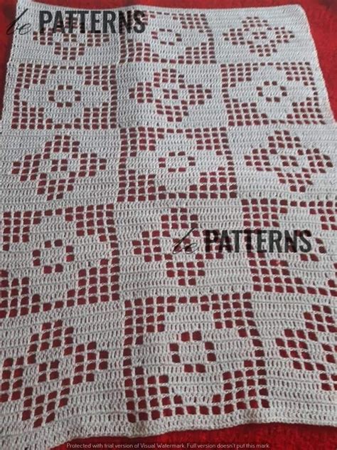 Image result for Filet Crochet Table Runner with Border