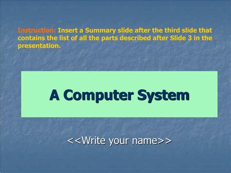 Image result for Computer System Presentation Fisrt Page