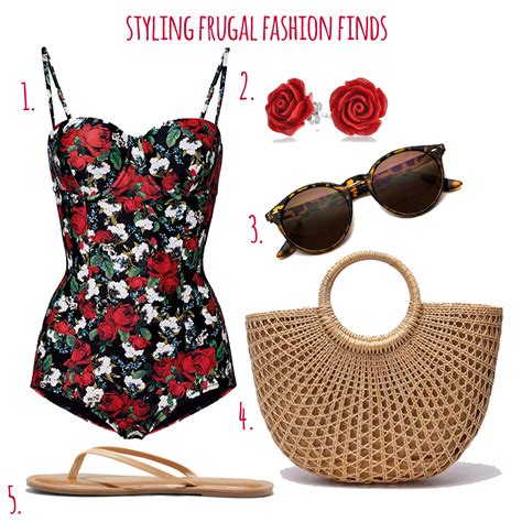 Affordable Fashion: Floral One-Piece Bathing Suit – Styling Frugal