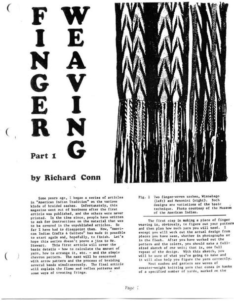 Image result for Finger Weaving Patterns