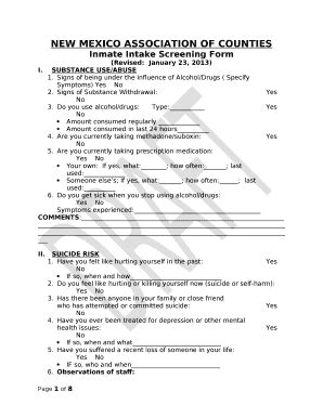 Image result for Inmate Intake Form