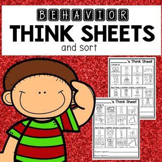 Image result for Think Sheet Behavior Management