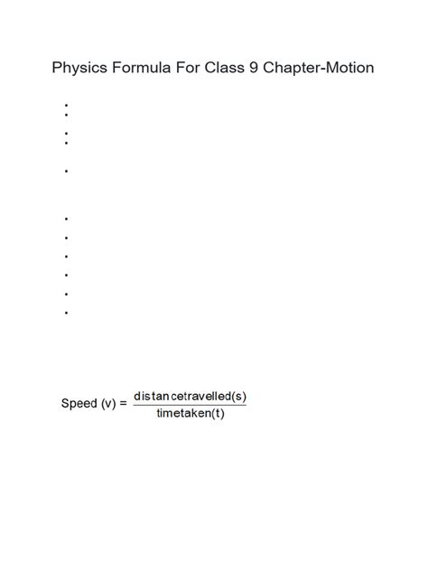 Image result for Class 9 Physics Chapter 1 Short Forms