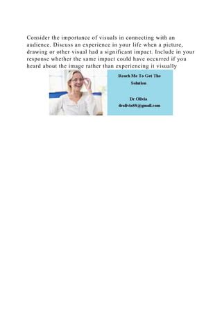 Image result for Importance of Using Visuals