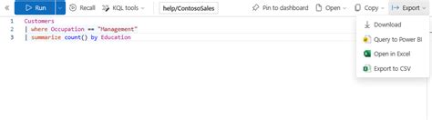 Image result for Azure Data Explorer Query Examples TSC