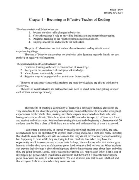 Image result for Example of Reflection Every Chapter