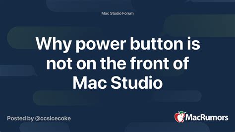 Image result for Mac Studio Power Button