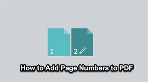 Image result for Add Page Numbers to PDF