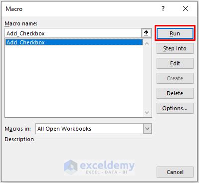 Image result for Add Checkbox in Excel Column VBA Code