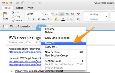 Image result for Moving Files in OneNote