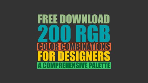 Image result for MATLAB RGB Color Combinations