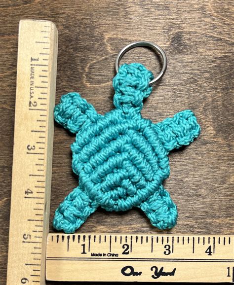Image result for Macrame Turtle Keychain