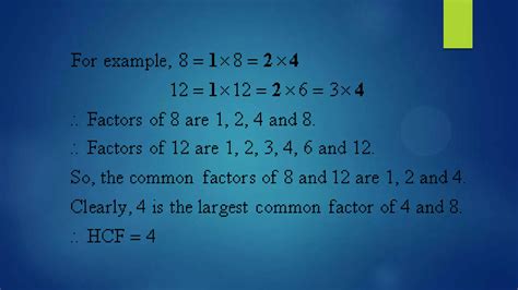 Image result for Example of HCF