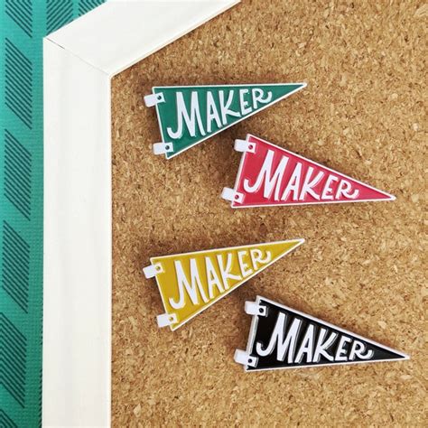 Maker Enamel Pin - Etsy