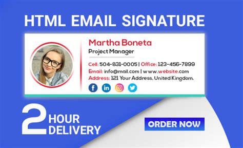 Image result for How to Create HTML Email Signature