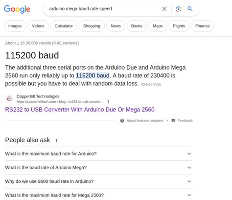 Image result for Arduino Baud Rate