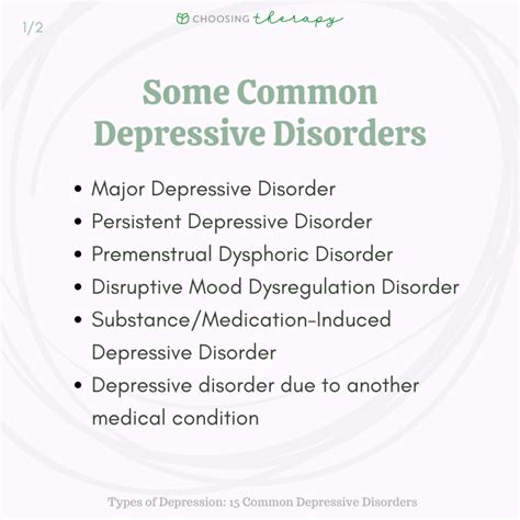 Image result for Types of Depression Disorders